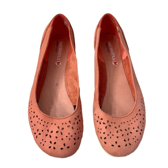 Merrell | Shoes | Merrell Mimix Haze Coral Round Toe Floral Cutout ...